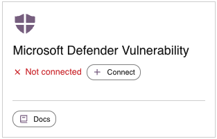 Connecting Microsoft Defender Vulnerability Management